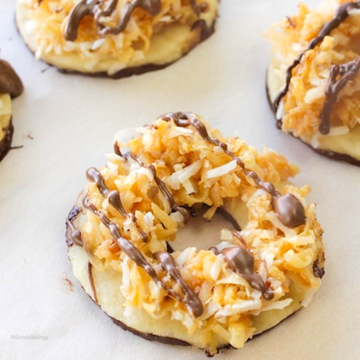 Caramel Coconut Cookies Recipe