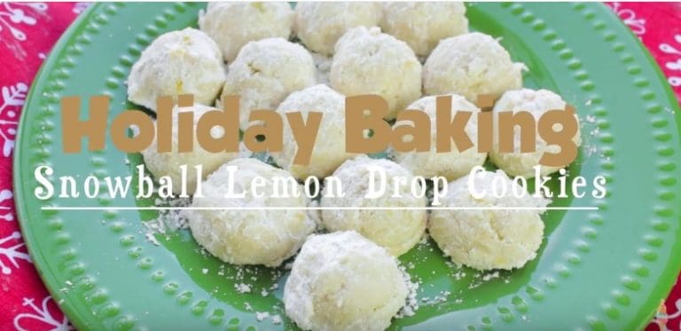 Snowball Lemon Drop Cookies