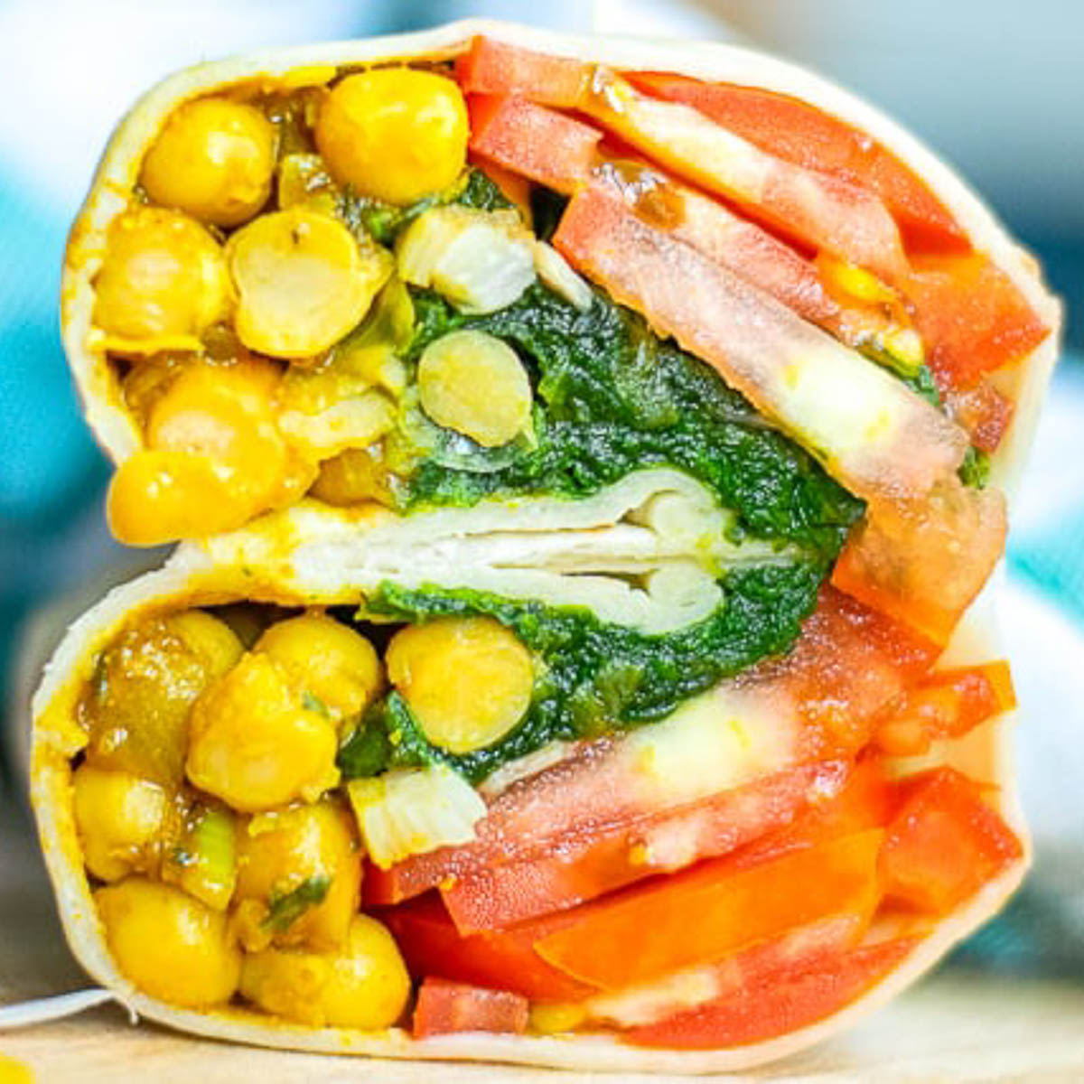 Chickpea Curry Wrap