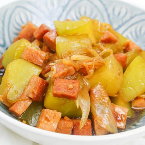 Ginisang Sayote Without Meat