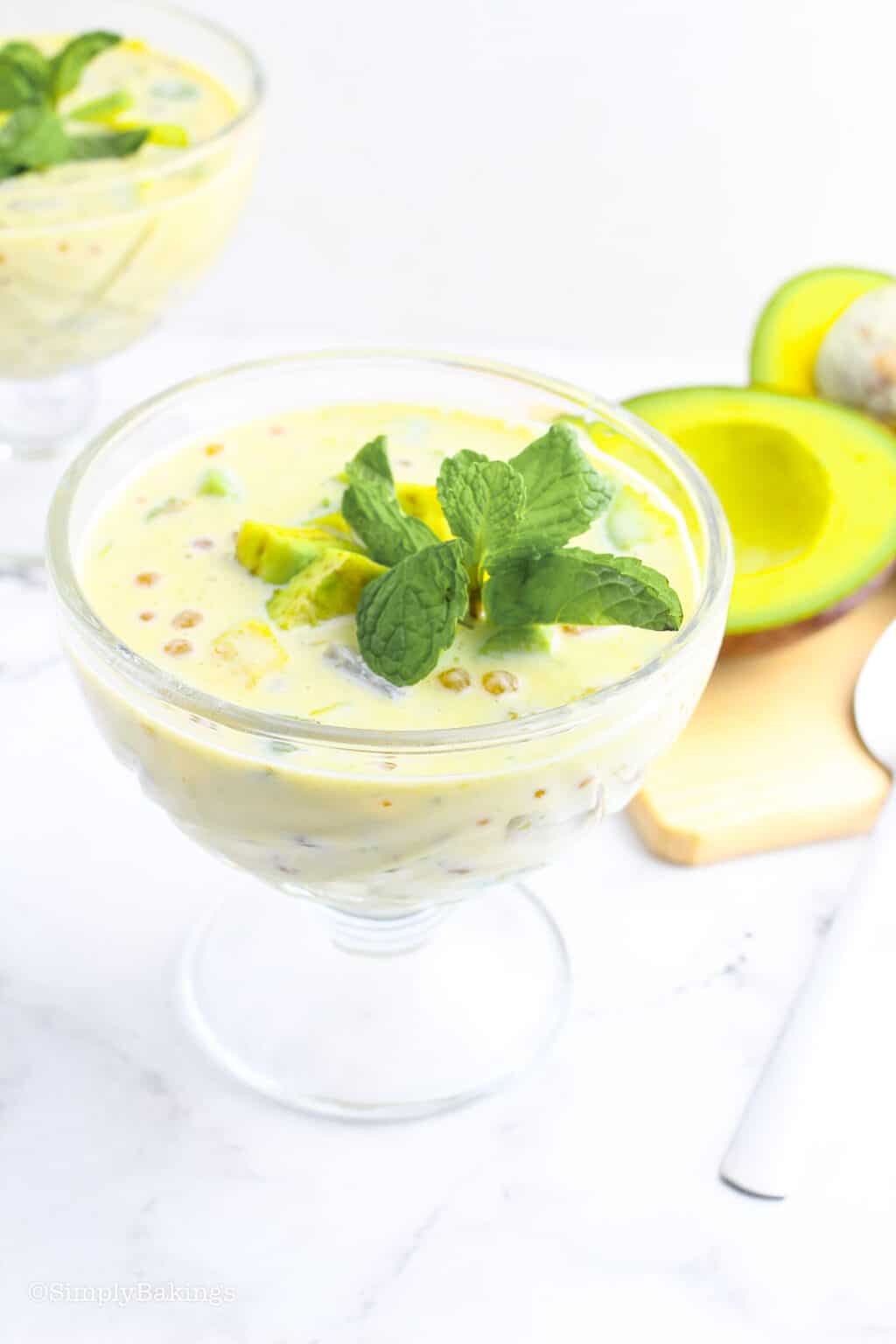 Creamy Avocado Sago Jelly
