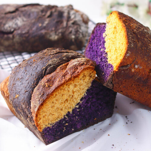 Coconut Ube Milk Bread