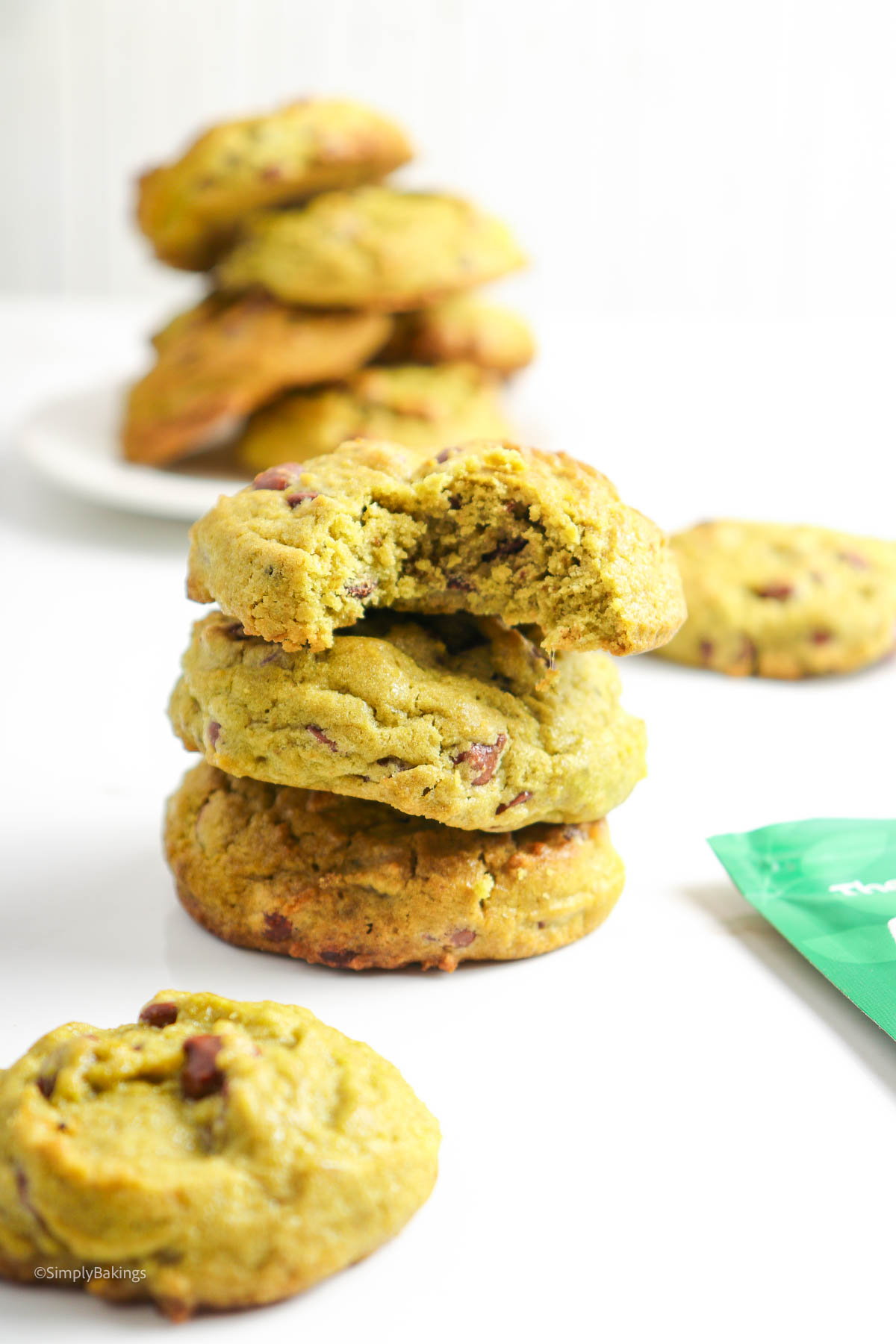 Soft and Chewy Matcha Cookies