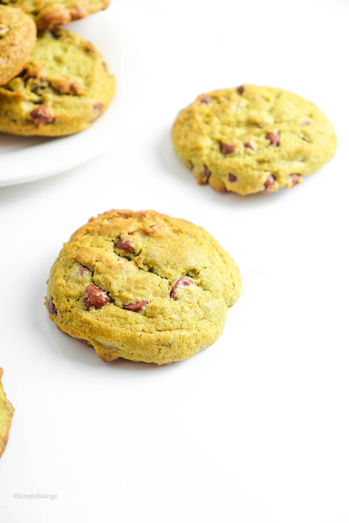 Soft and Chewy Matcha Cookies